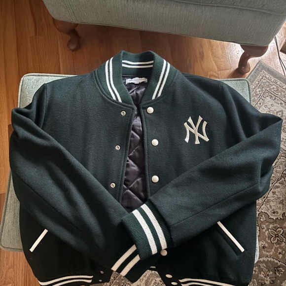 Sporty & Rich | Jackets & Coats | Sporty Rich Forest Green Varsity ...